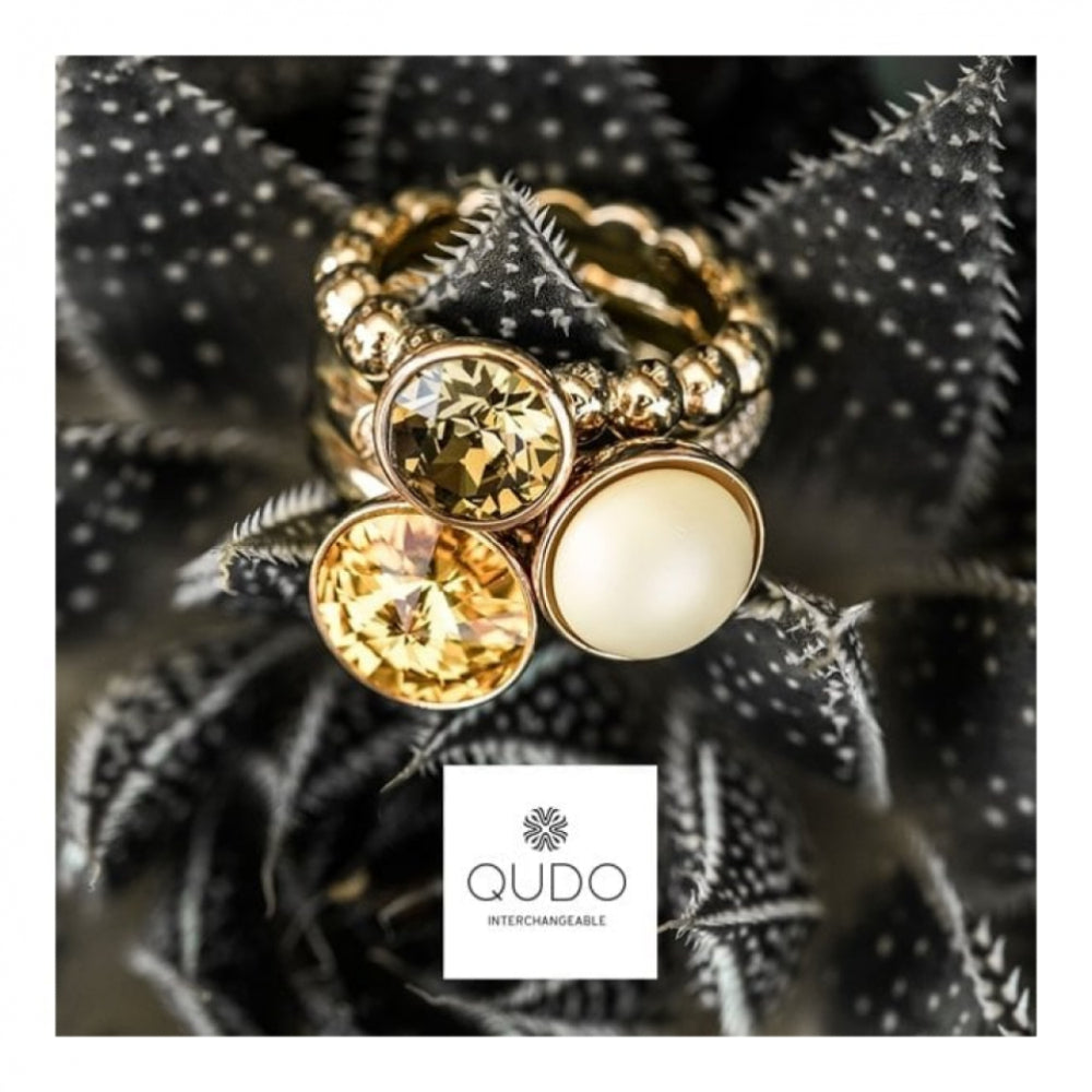 Qudo Famosa Veroli Yellow Gold Slim Ring | Edmonds