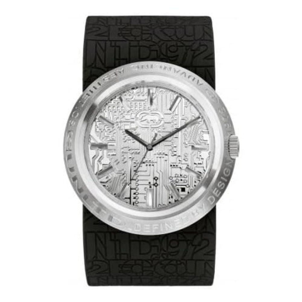 Marc Ecko Gents The Eero Black Silicone & Steel Watch | Edmonds
